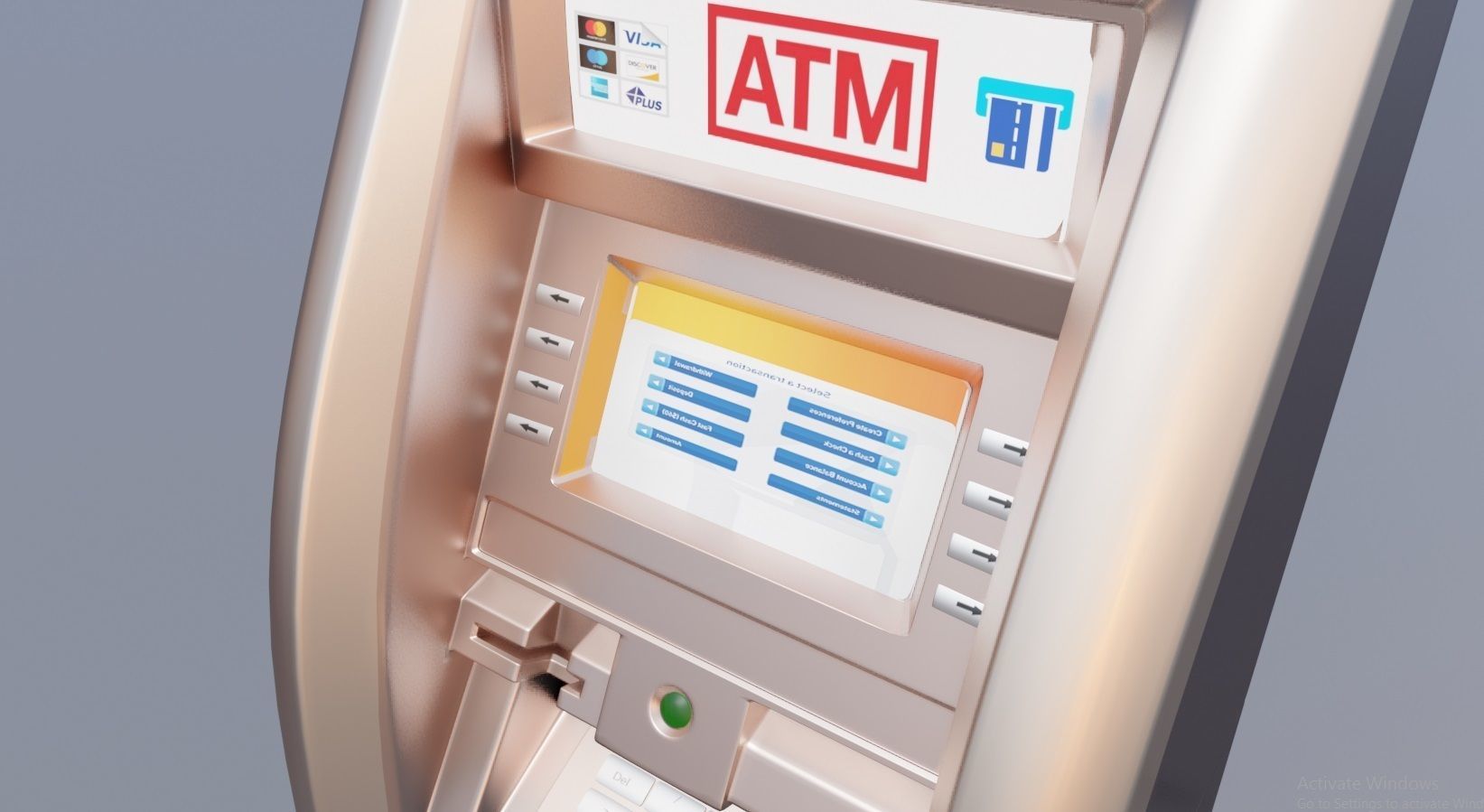 ATM machine 3D model | CGTrader