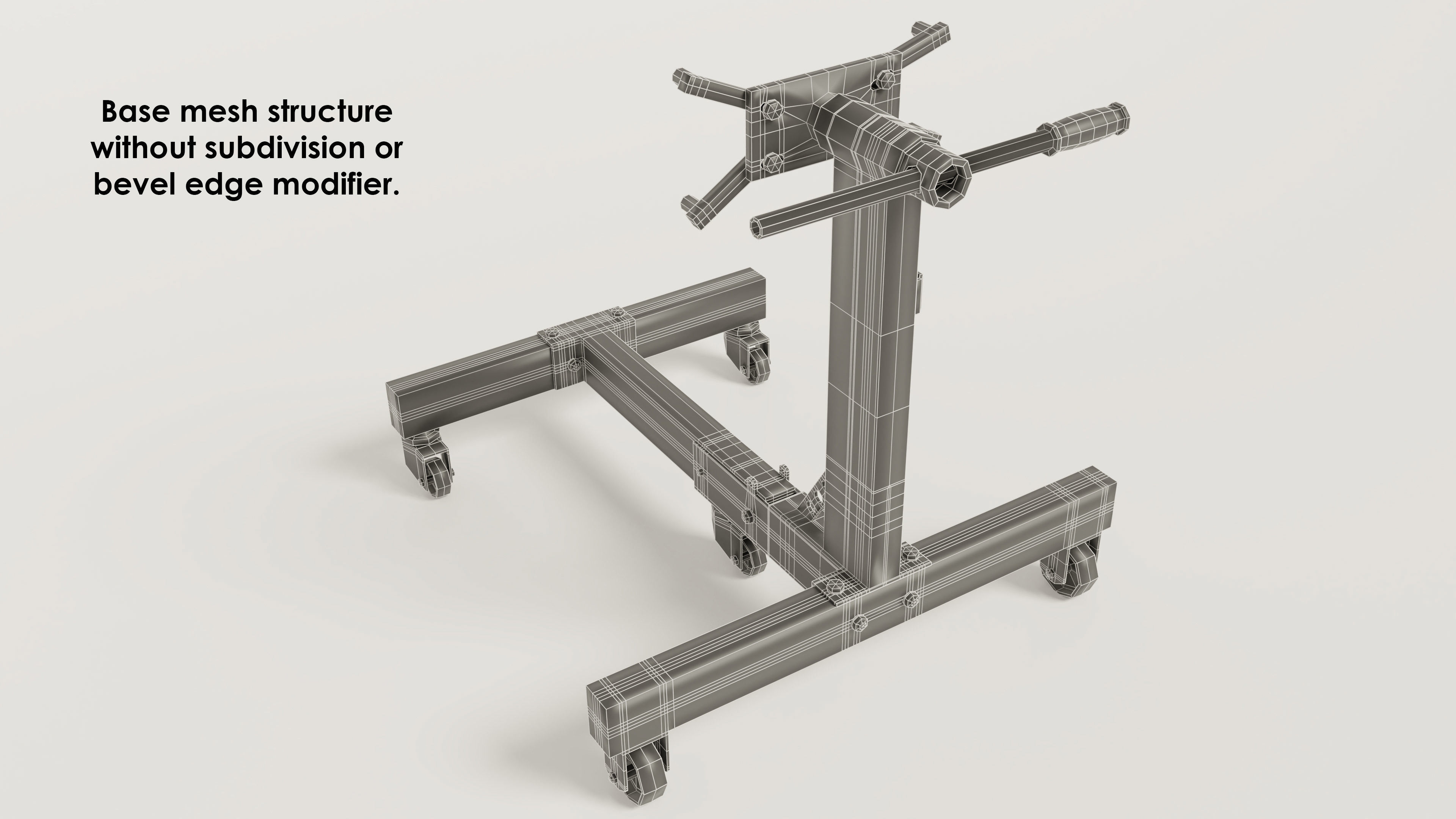 3D model of an engine stand with PBR textures 3D model | CGTrader