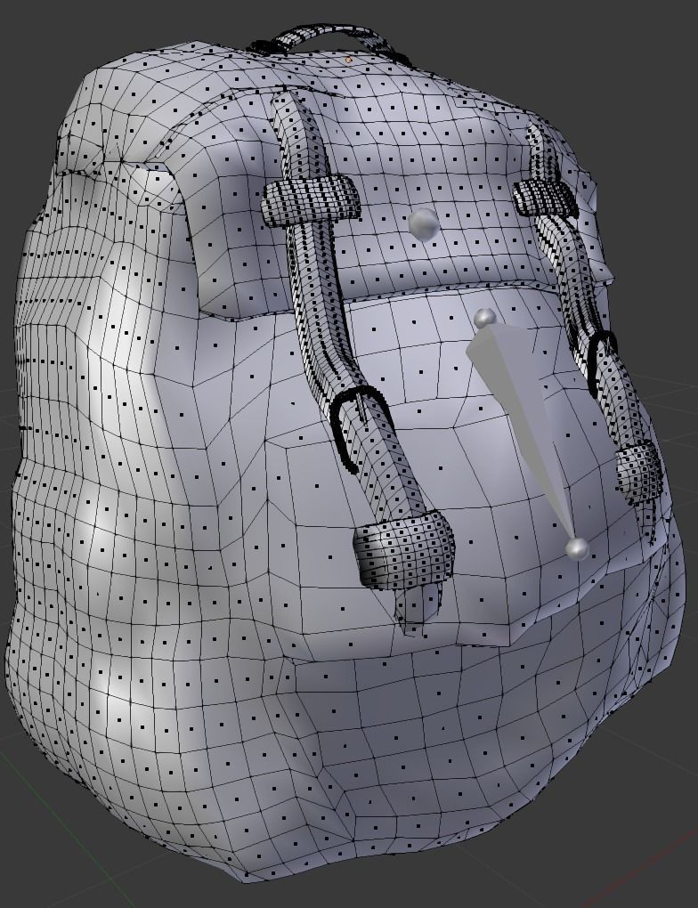 Lowpoly Rigged Backpack free VR / AR / low-poly 3D model animated ...