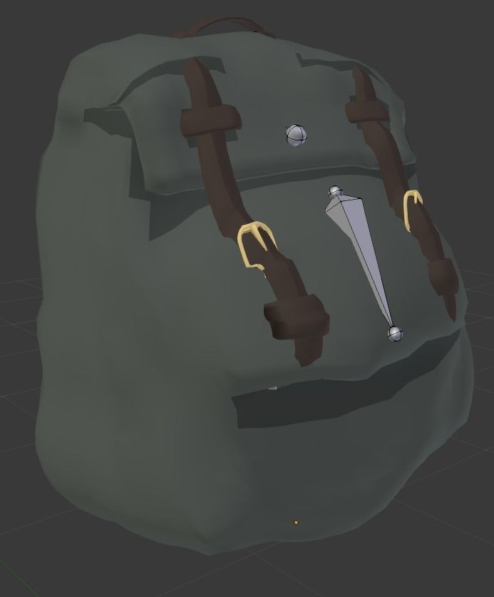 Lowpoly Rigged Backpack free VR / AR / low-poly 3D model animated ...