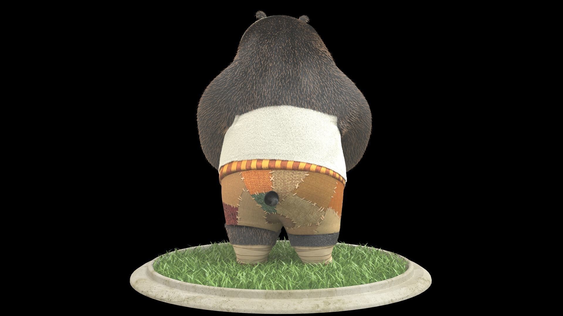 3D model Kung fu panda Po VR / AR / low-poly | CGTrader