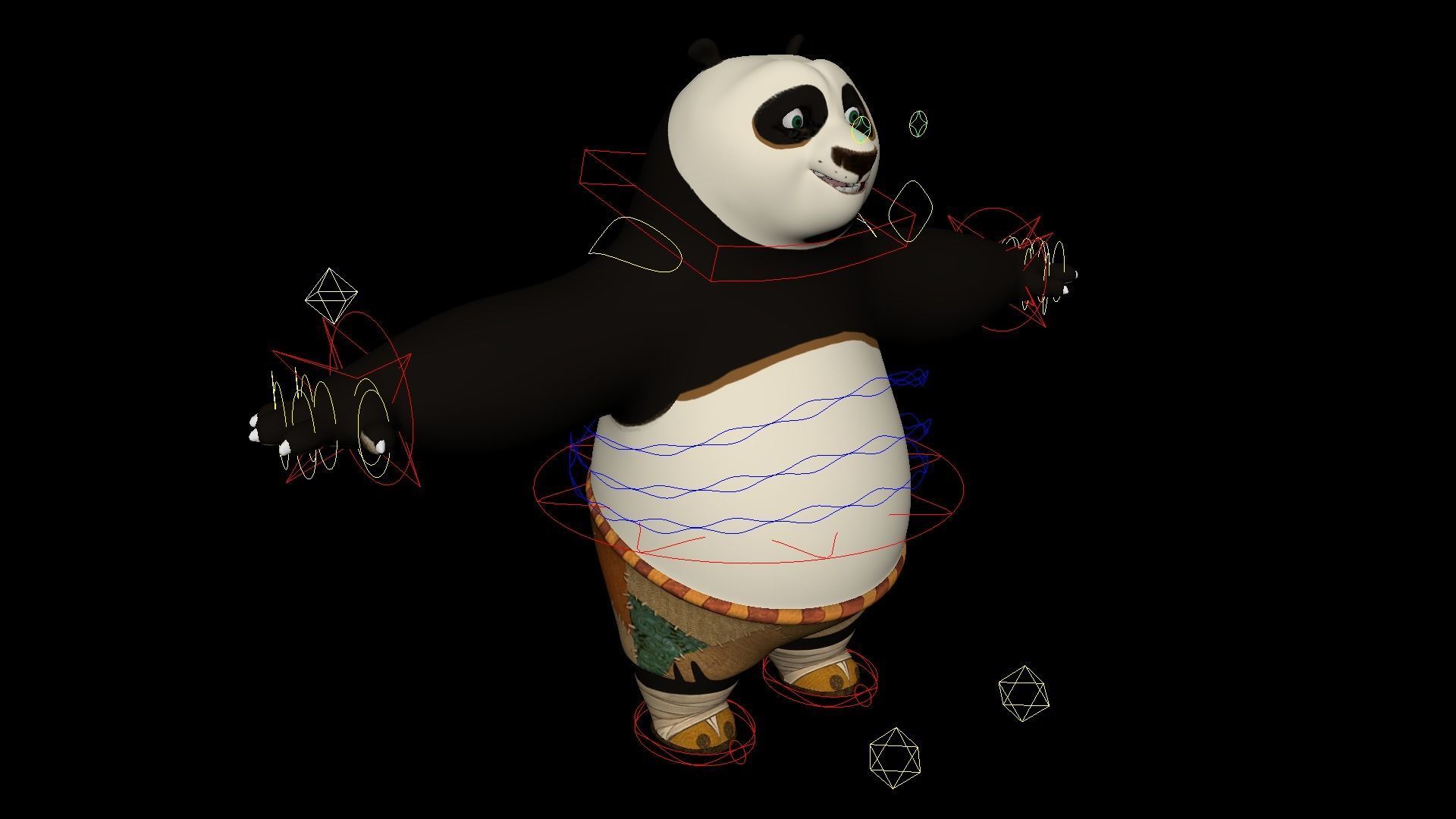 3D model Kung fu panda Po VR / AR / low-poly | CGTrader