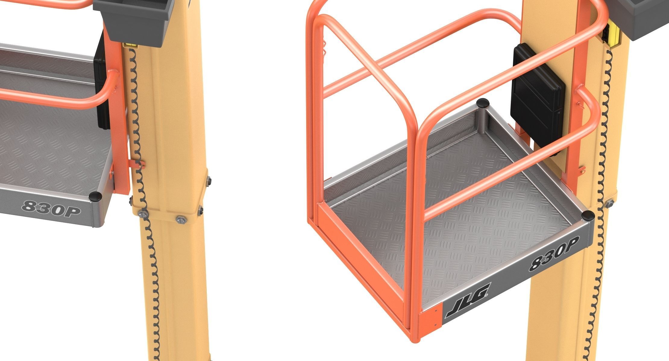 JLG 830P Push Around Mast Liff 3D model | CGTrader