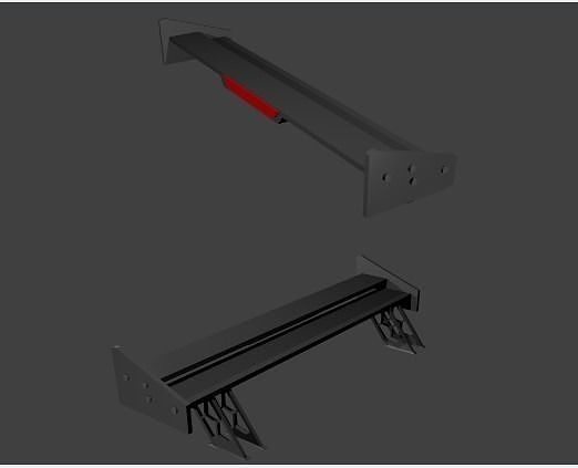 3D model Car Spoiler VR / AR / low-poly | CGTrader