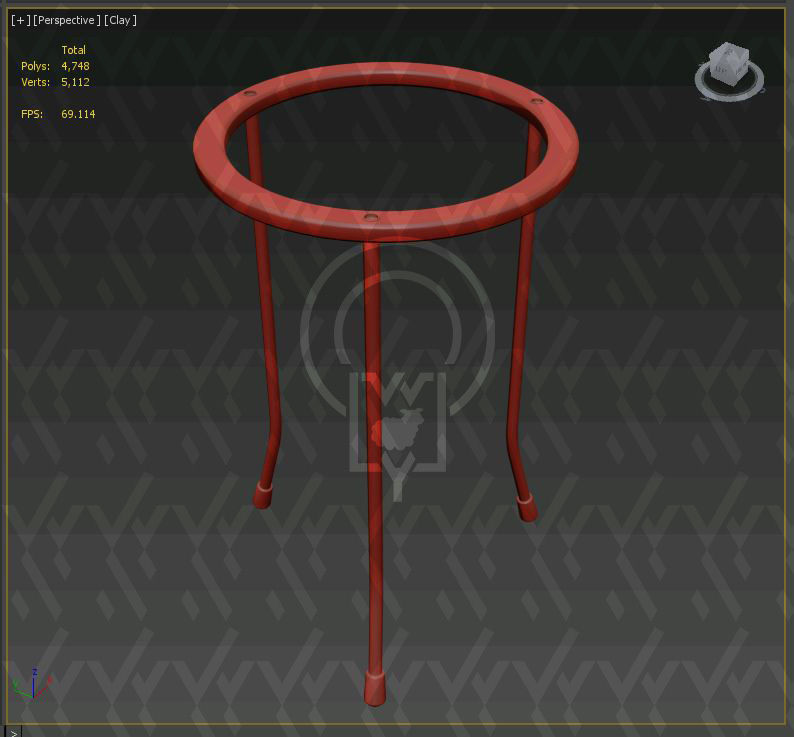 Lab Bunsen Burner Tripod Beaker Chemistry set 3D model | CGTrader