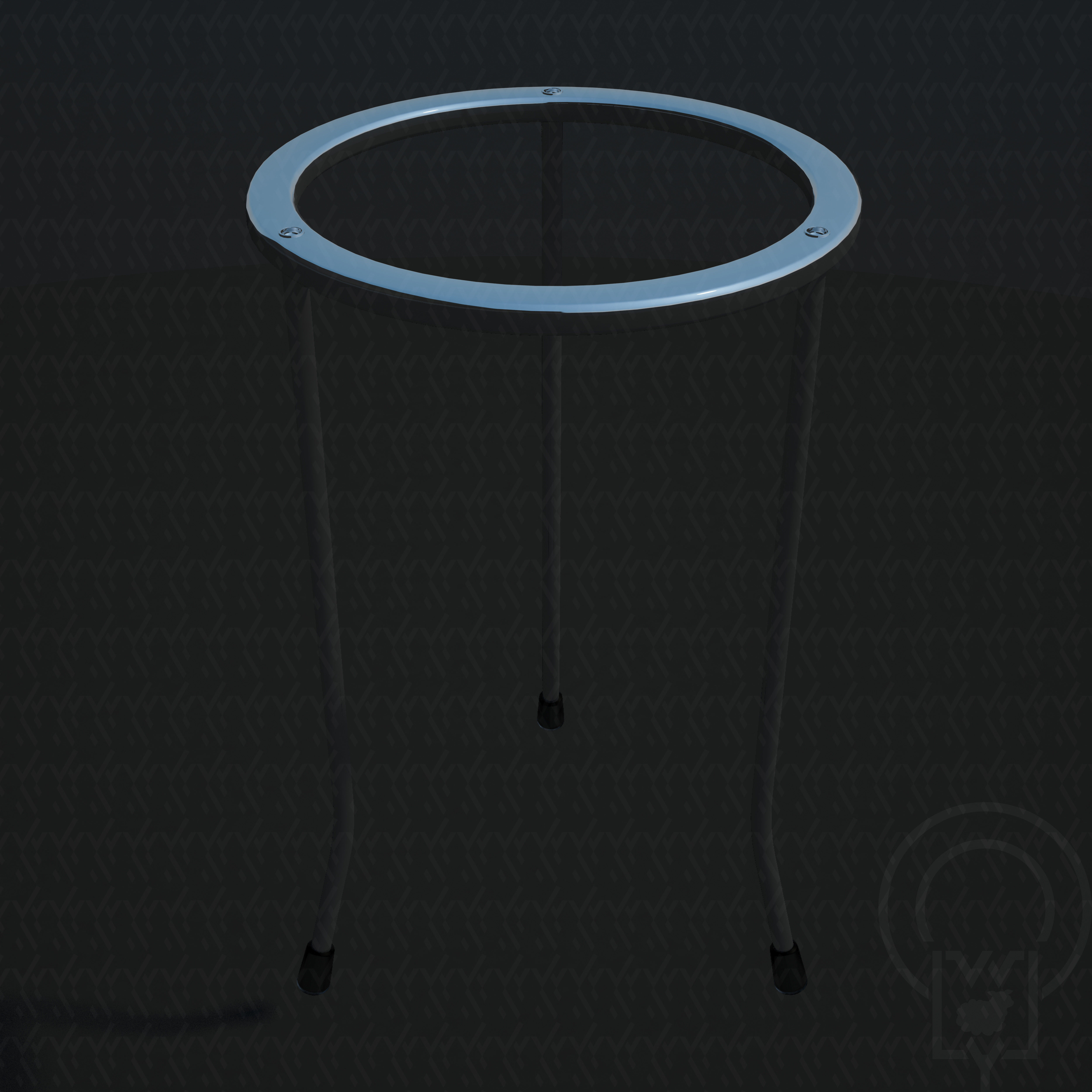 Lab Bunsen Burner Tripod Beaker Chemistry set 3D model | CGTrader