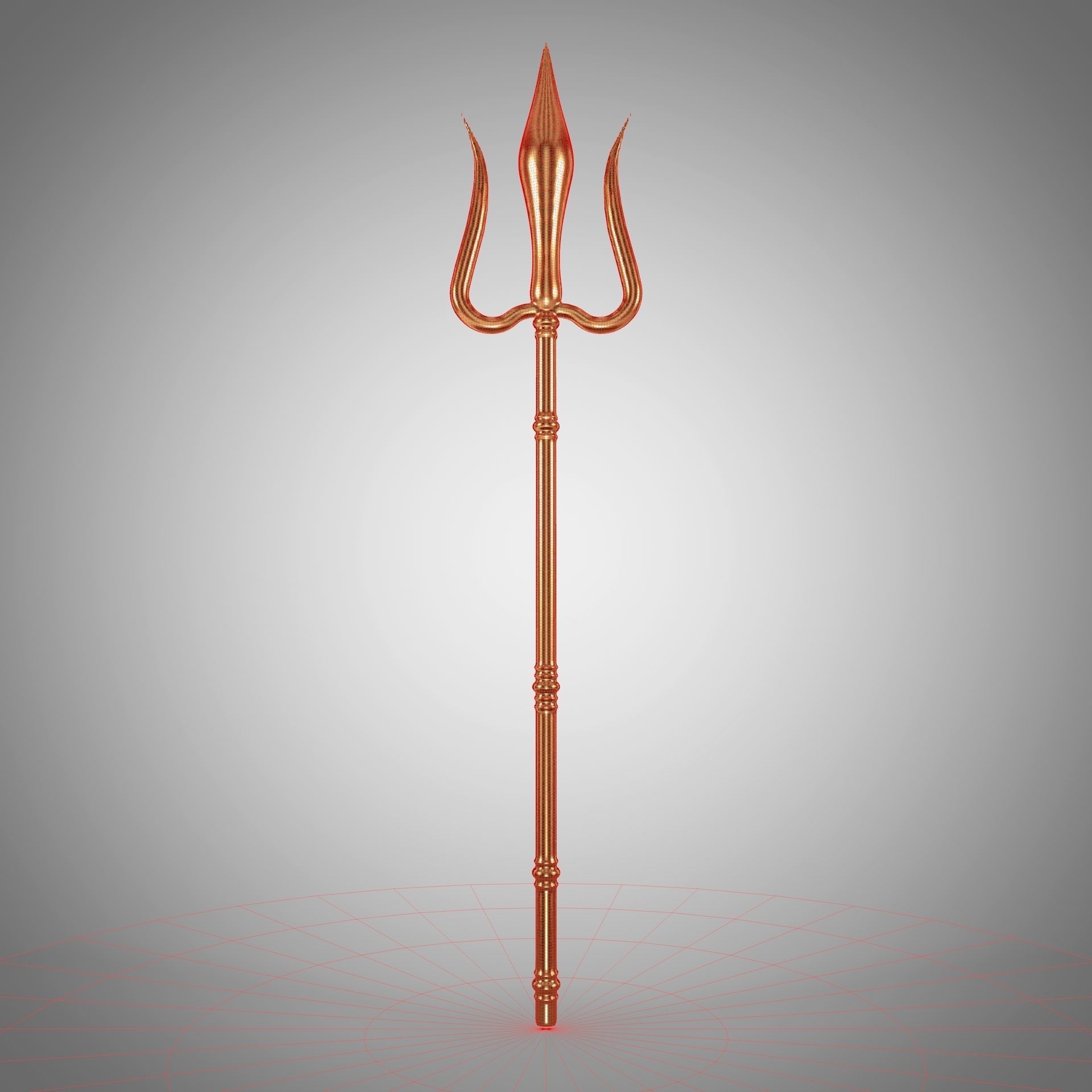 3D model Trident - Trishulam VR / AR / low-poly | CGTrader