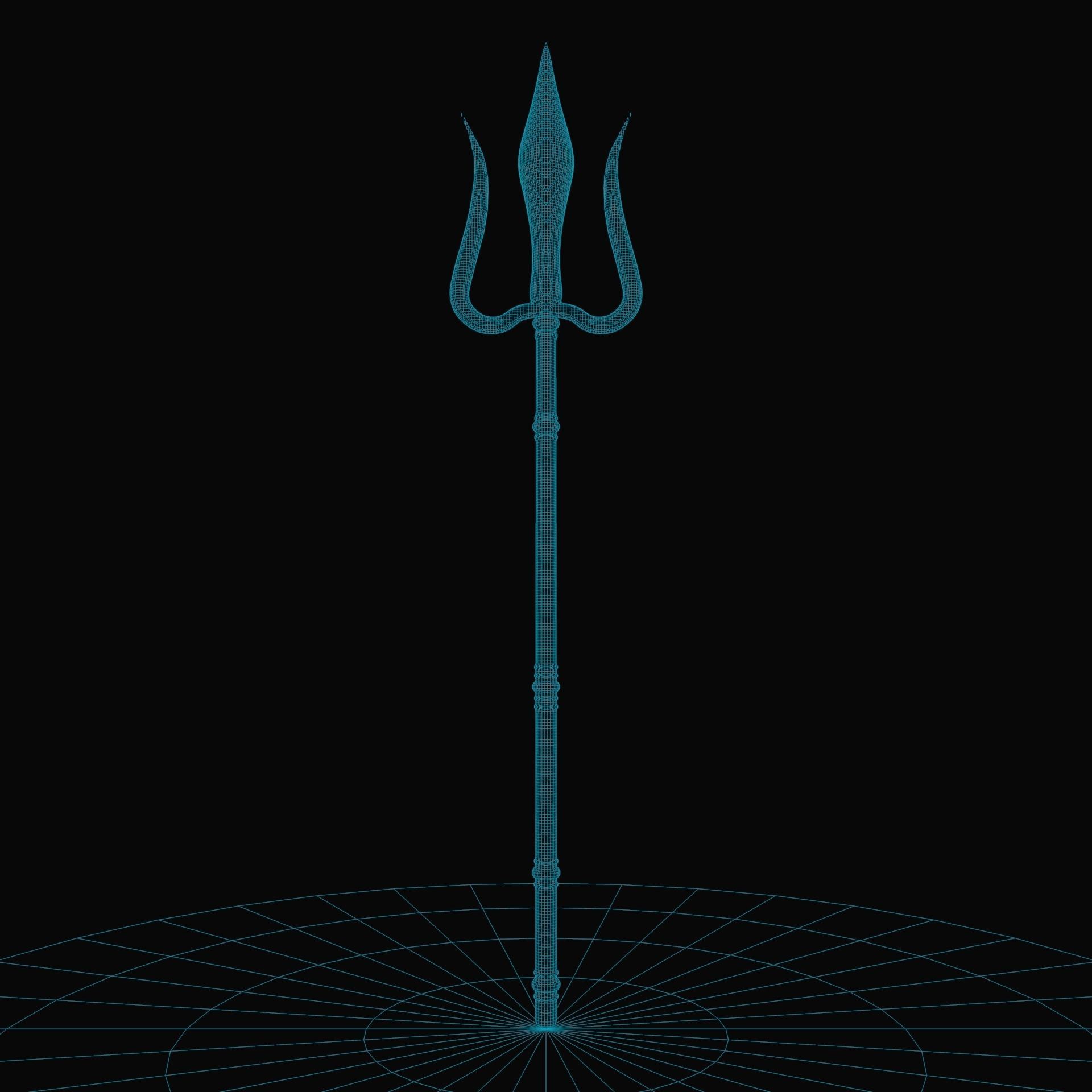 3D model Trident - Trishulam VR / AR / low-poly | CGTrader
