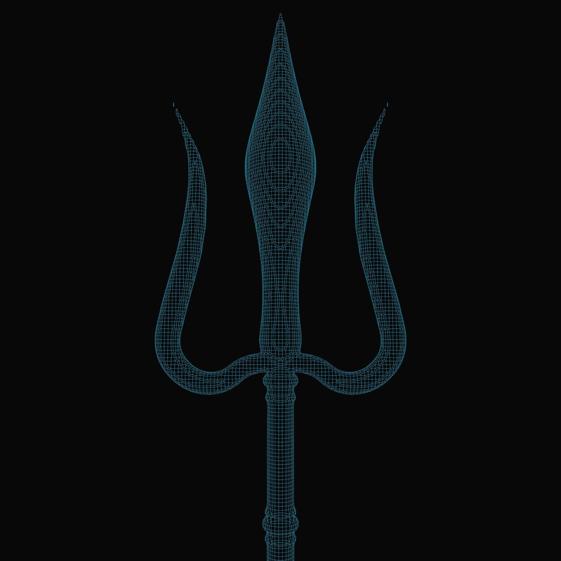 3D model Trident - Trishulam VR / AR / low-poly | CGTrader