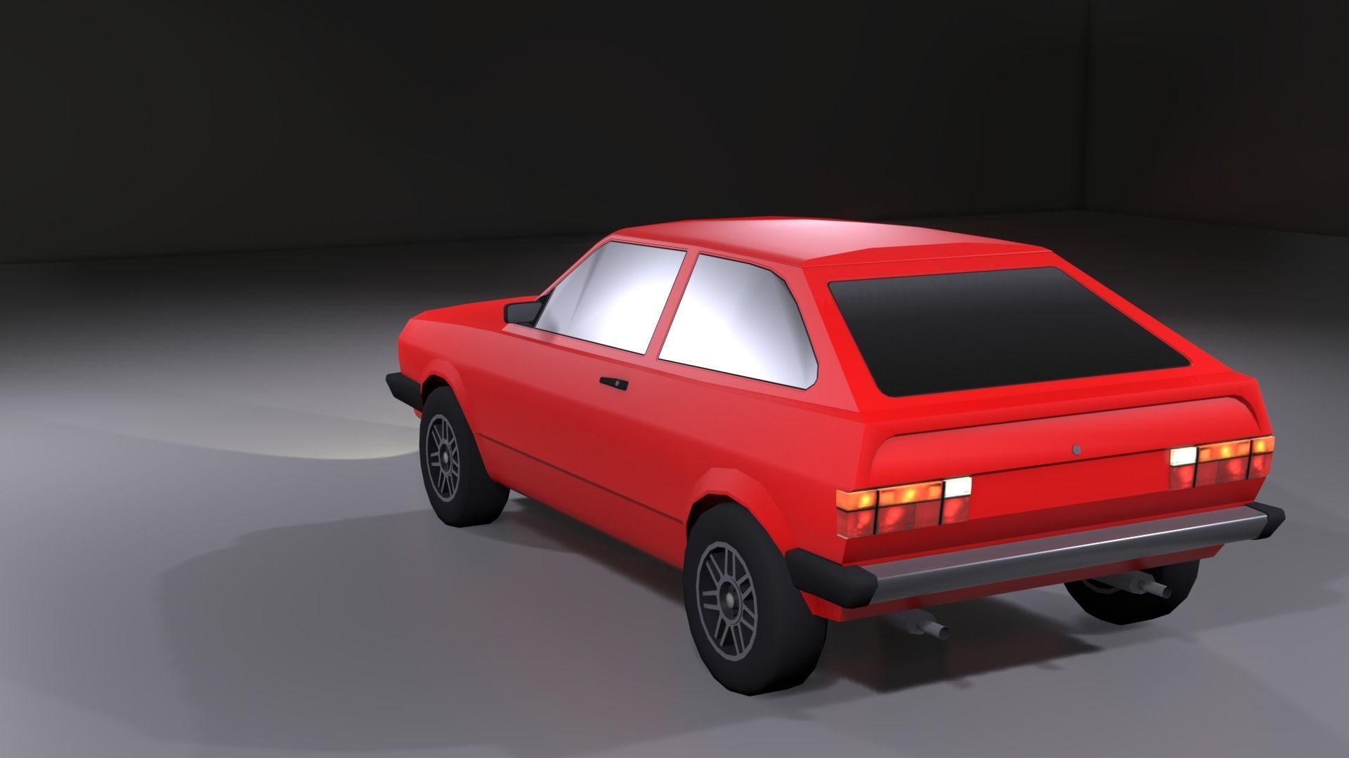 3D model 80s Hatchback VR / AR / low-poly | CGTrader