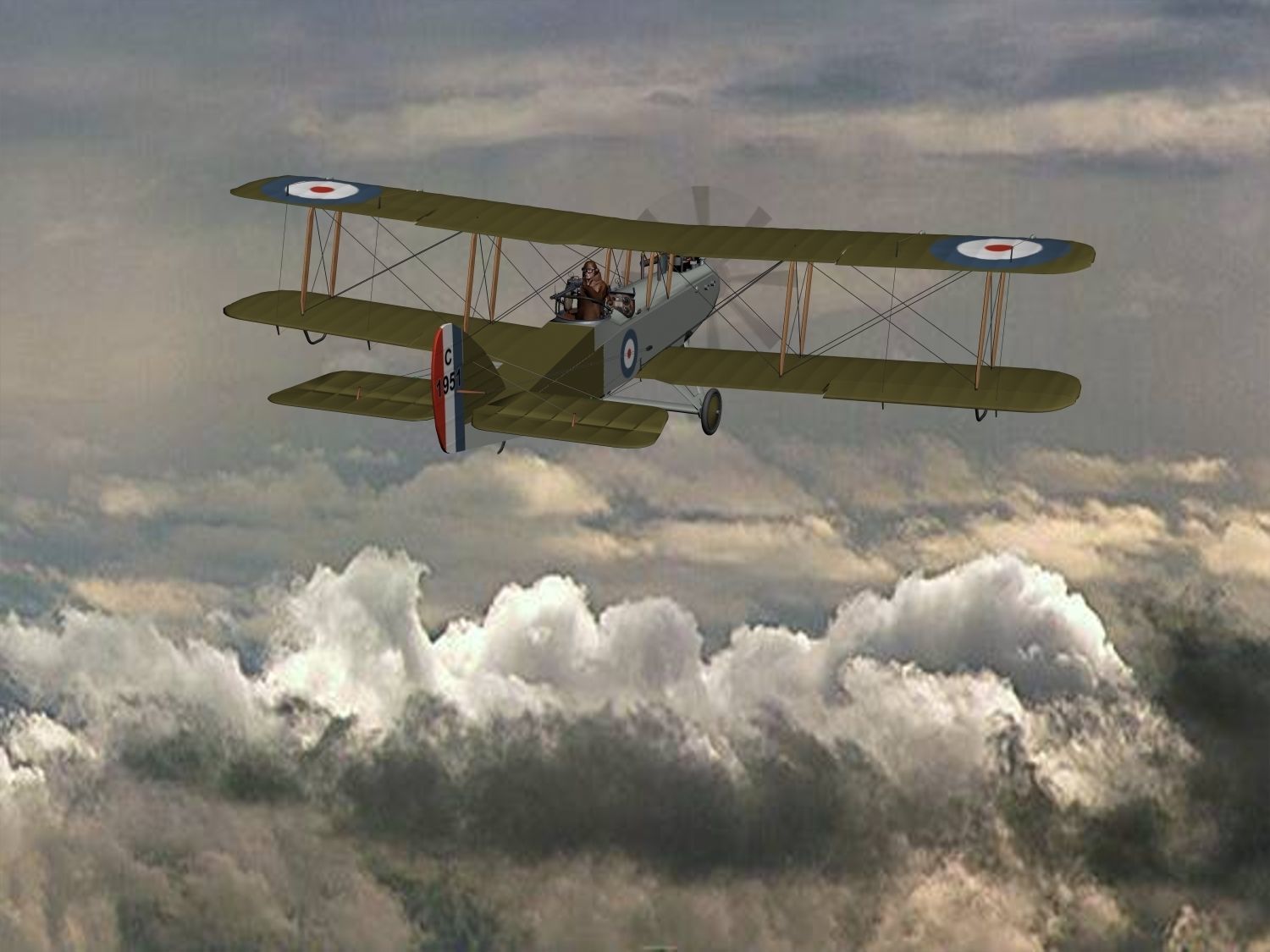 Airco DH 9 WWI biplane 3D model | CGTrader