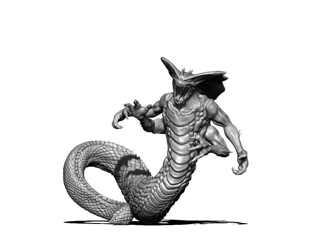 Naga 3d print model - Naga alpha - 57 mm 3D model 3D printable | CGTrader