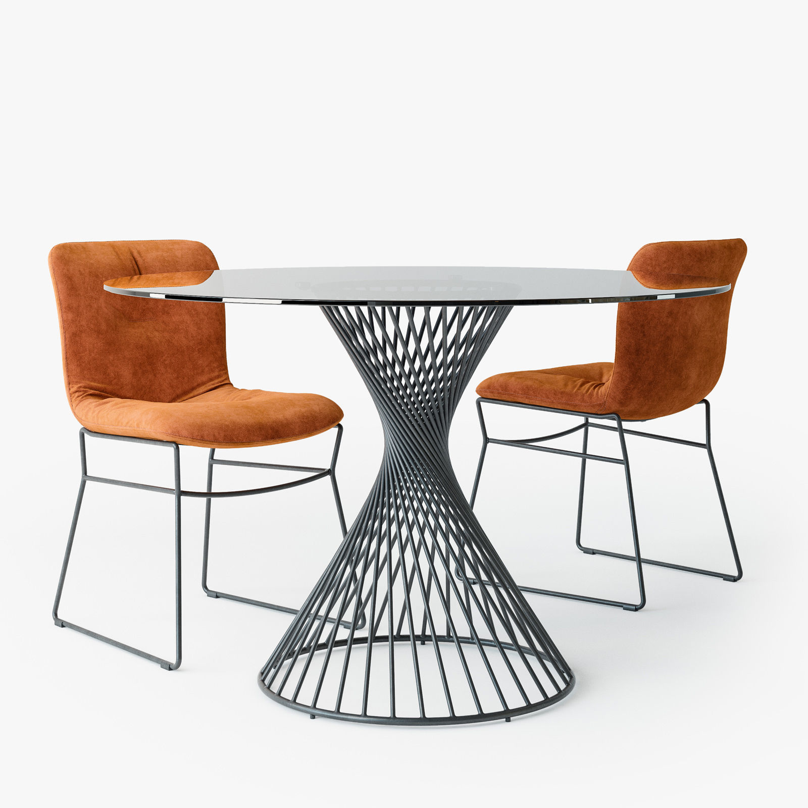 Calligaris Annie chair Vortex table 3D model | CGTrader