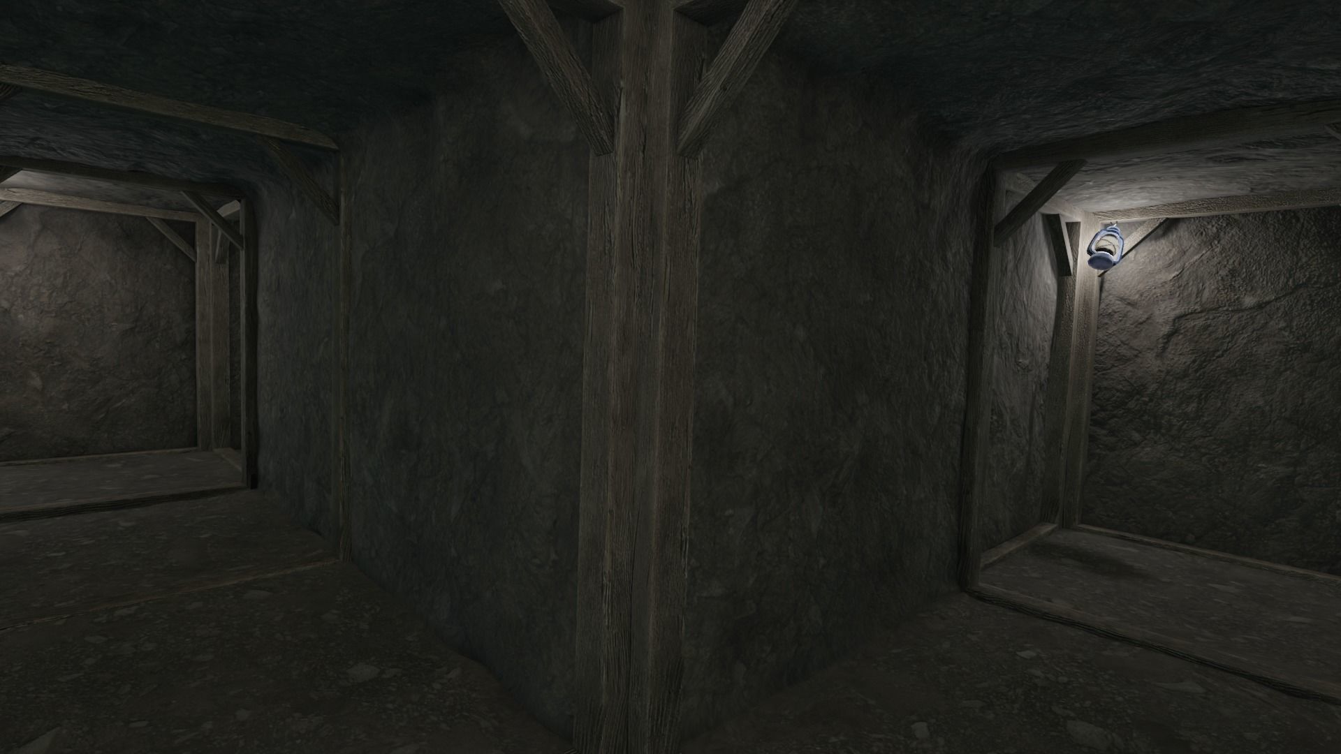 3D model Low Poly Modular Mine Shaft With PBR Materials VR / AR / low ...