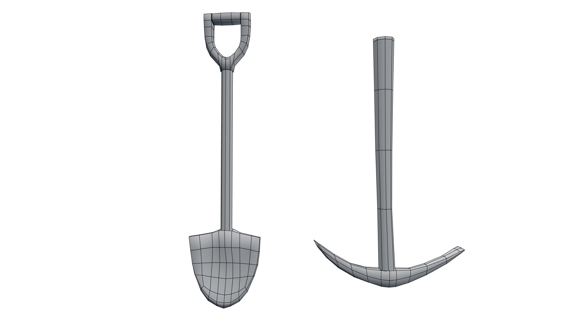 3D model Low Poly Modular Mine Shaft With PBR Materials VR / AR / low ...