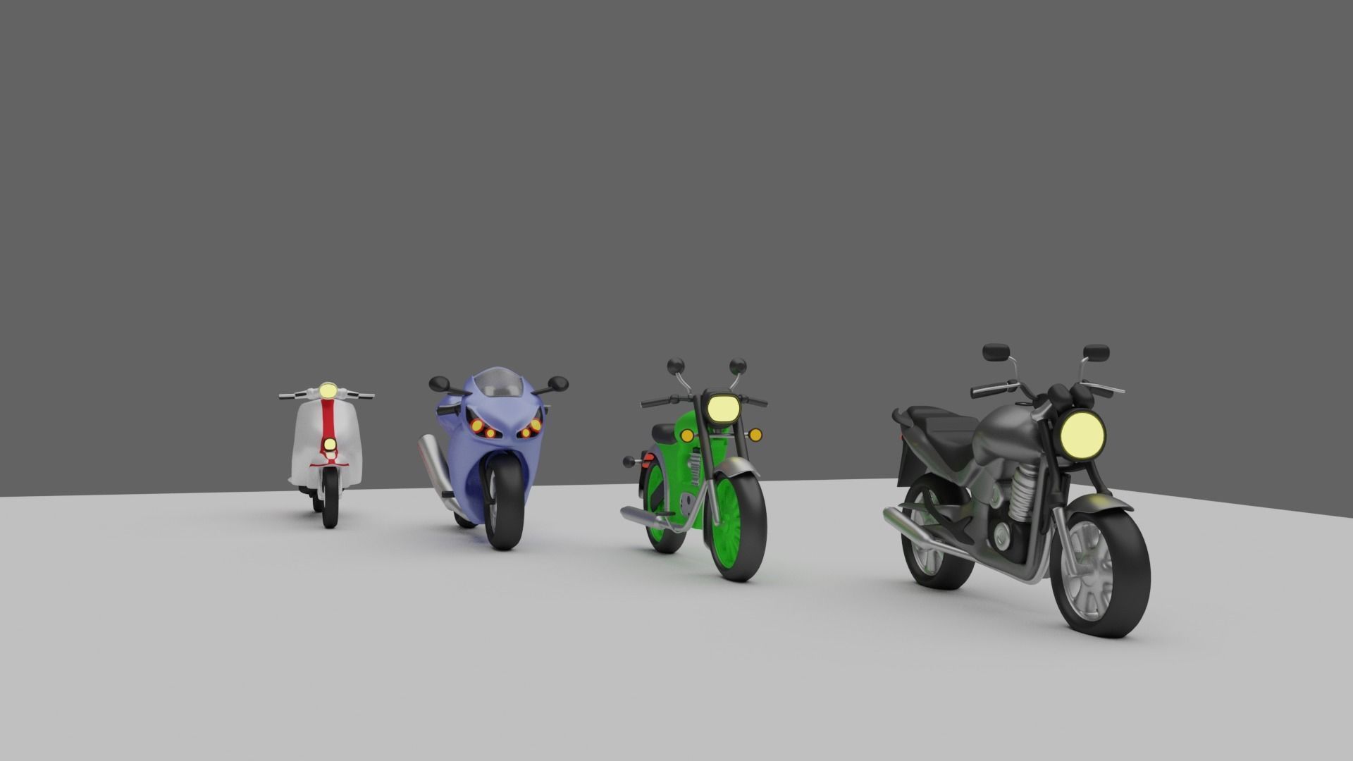3D model BIKES PACK VR / AR / low-poly rigged | CGTrader