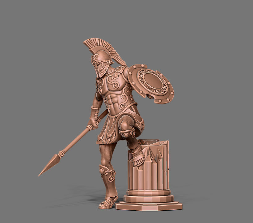 Greek - Achille 35 mm 3D model 3D printable | CGTrader
