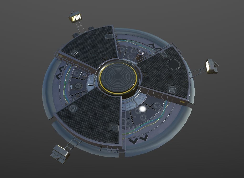 SCI FI PLATFORM 1 3D model animated | CGTrader