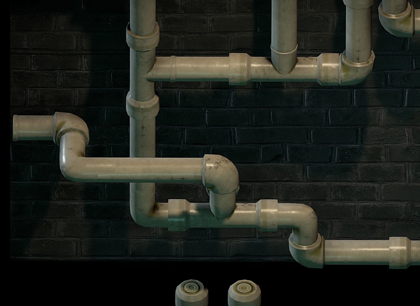 3D model Pipes Set 01 VR / AR / low-poly | CGTrader