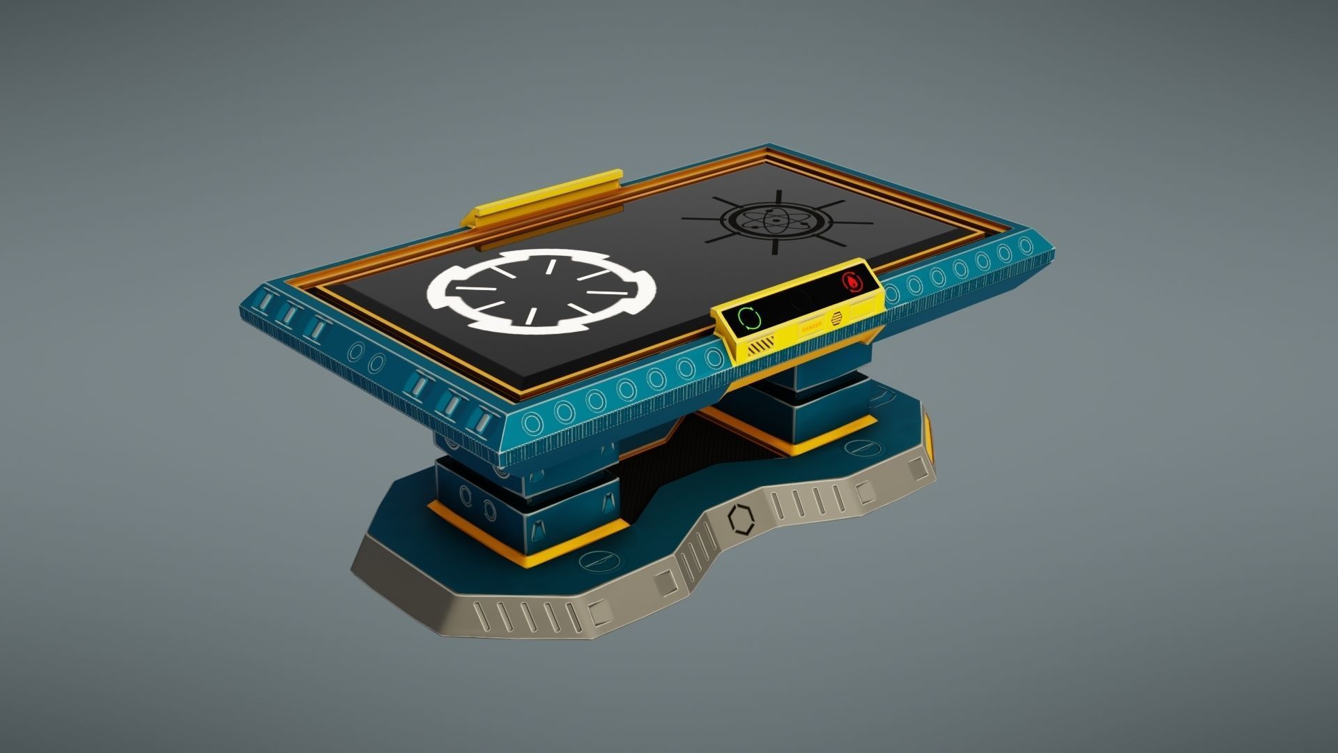 3D model Scifi Table VR / AR / low-poly | CGTrader