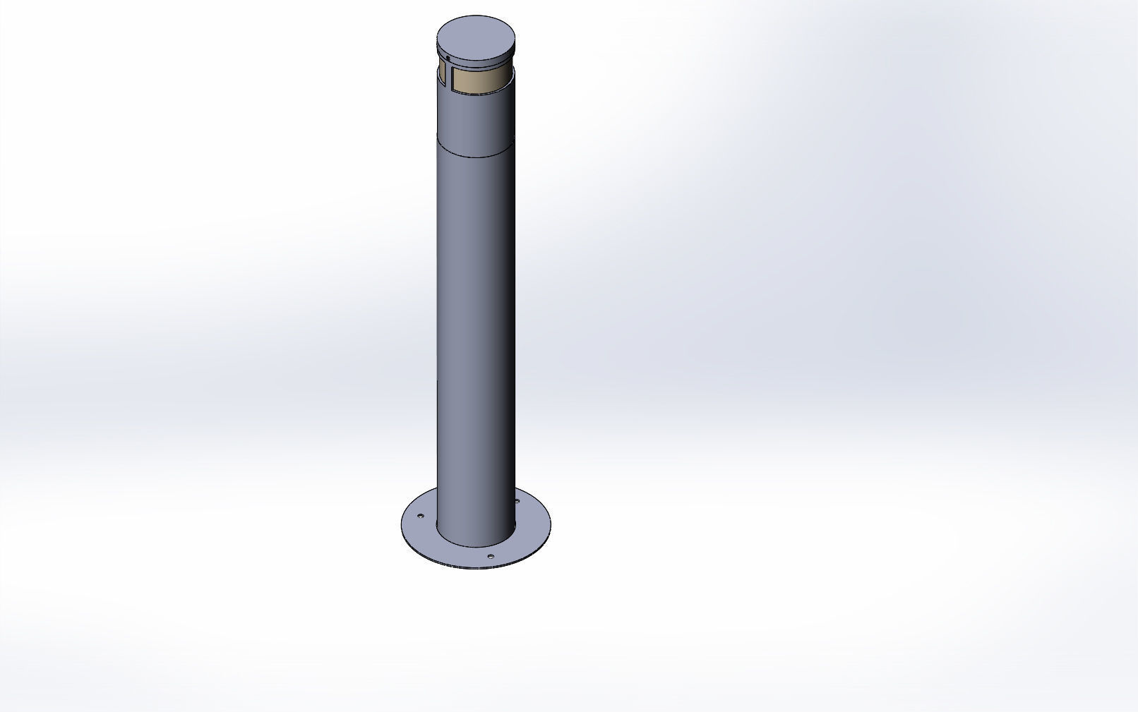 Bolard metal pole 3D model | CGTrader