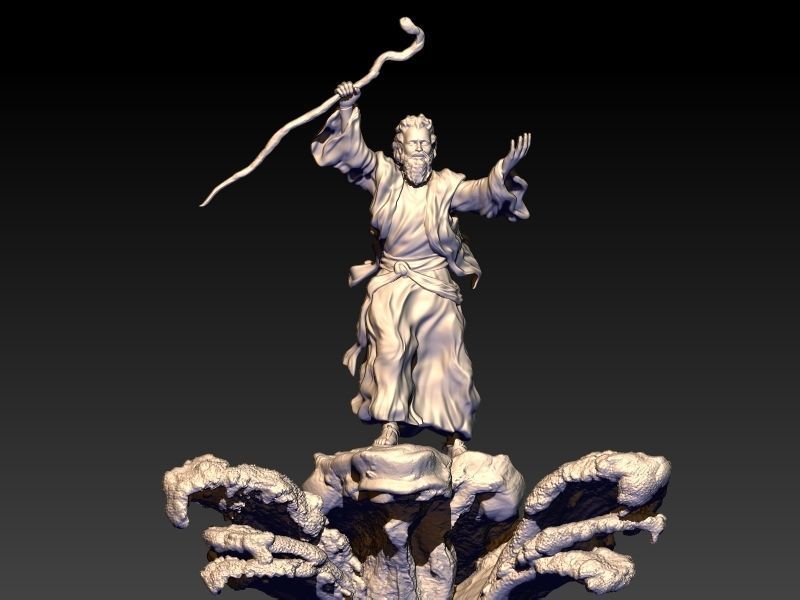 Moses and the red sea opening 3D model 3D printable | CGTrader