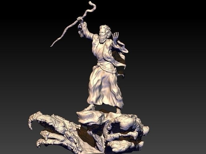Moses and the red sea opening 3D model 3D printable | CGTrader