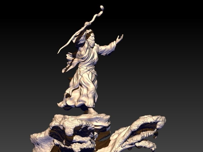 Moses and the red sea opening 3D model 3D printable | CGTrader