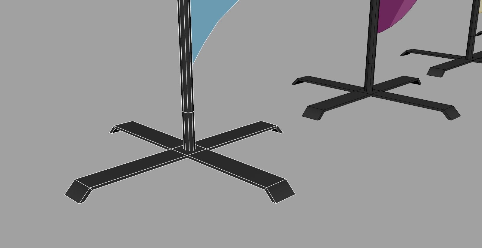 3D model Banner Commercial Flags VR / AR / low-poly | CGTrader