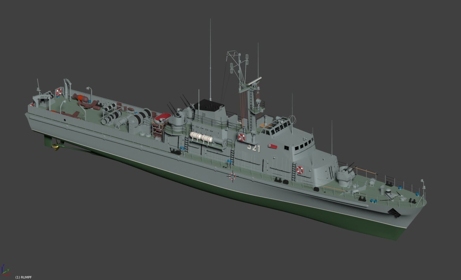 Minesweeper Project 89-2 NATO Condor II class East Germany 3D model ...
