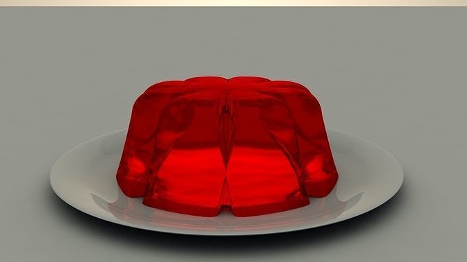 3D Jelly on plate 3D model animated | CGTrader