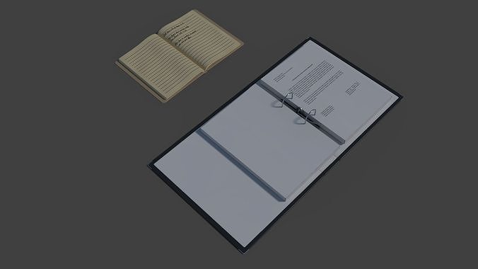 3D model Binder and Notebook VR / AR / low-poly rigged animated | CGTrader