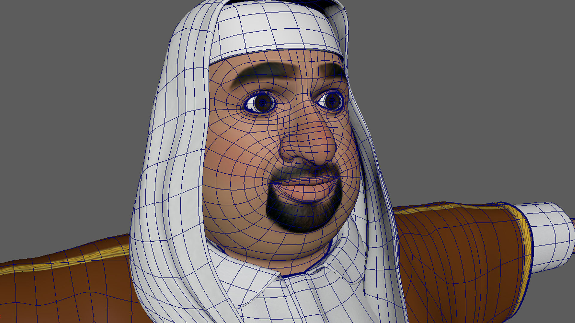 Rich Arab Saudi Man 3D model animated | CGTrader