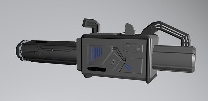 3D model CW The Flash Season 3 - Speed Force Bazooka VR / AR / low-poly ...