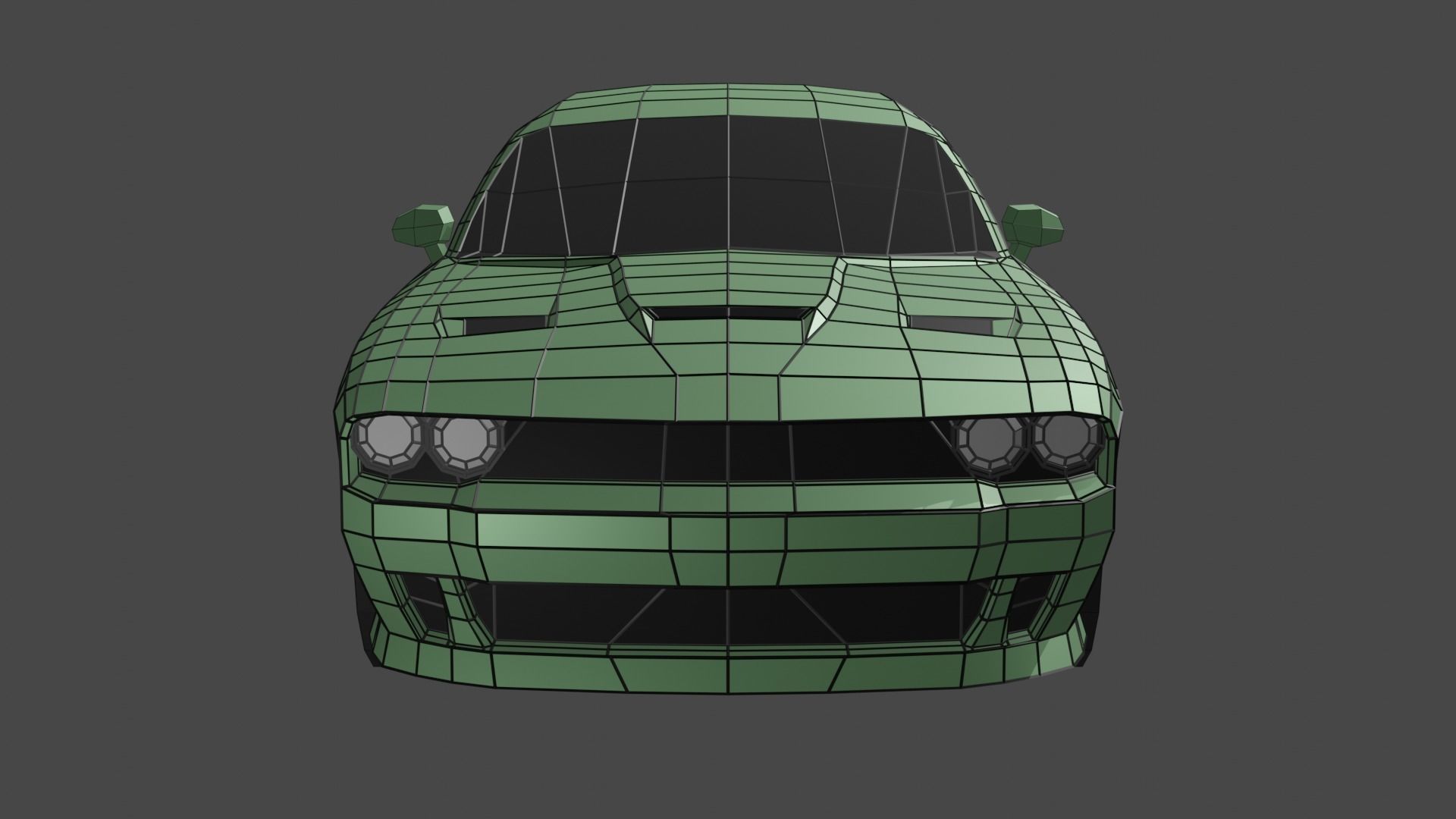 Dodge Challenger SRT Hellcat 2015 free VR / AR / low-poly 3D model ...