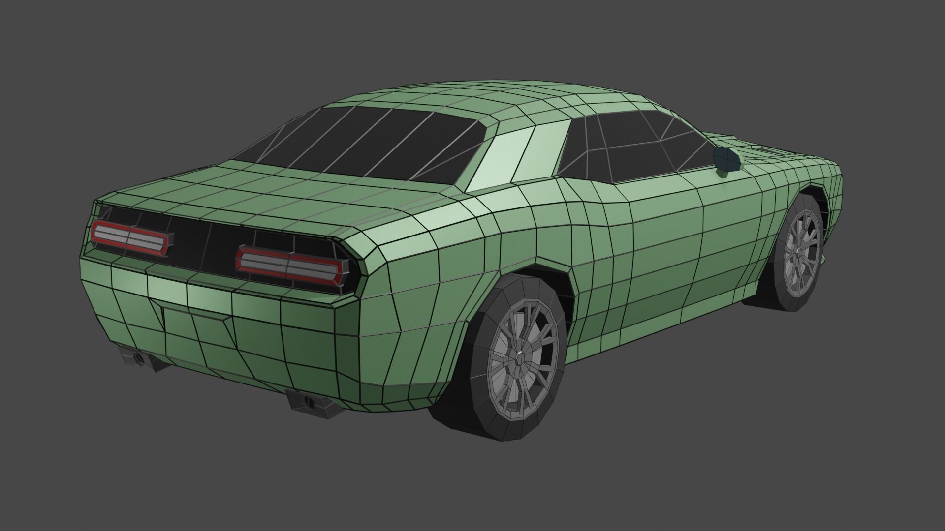 Dodge Challenger SRT Hellcat 2015 free VR / AR / low-poly 3D model ...