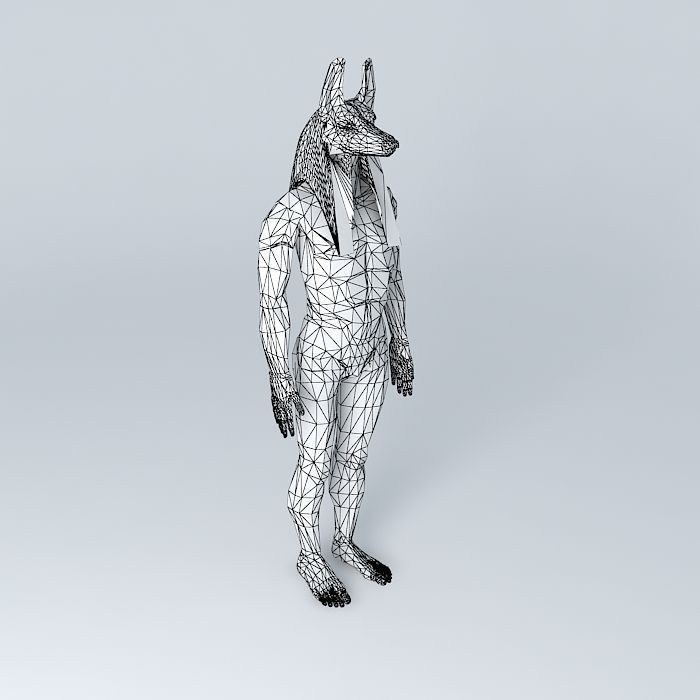 Anubis the man free 3D model | CGTrader