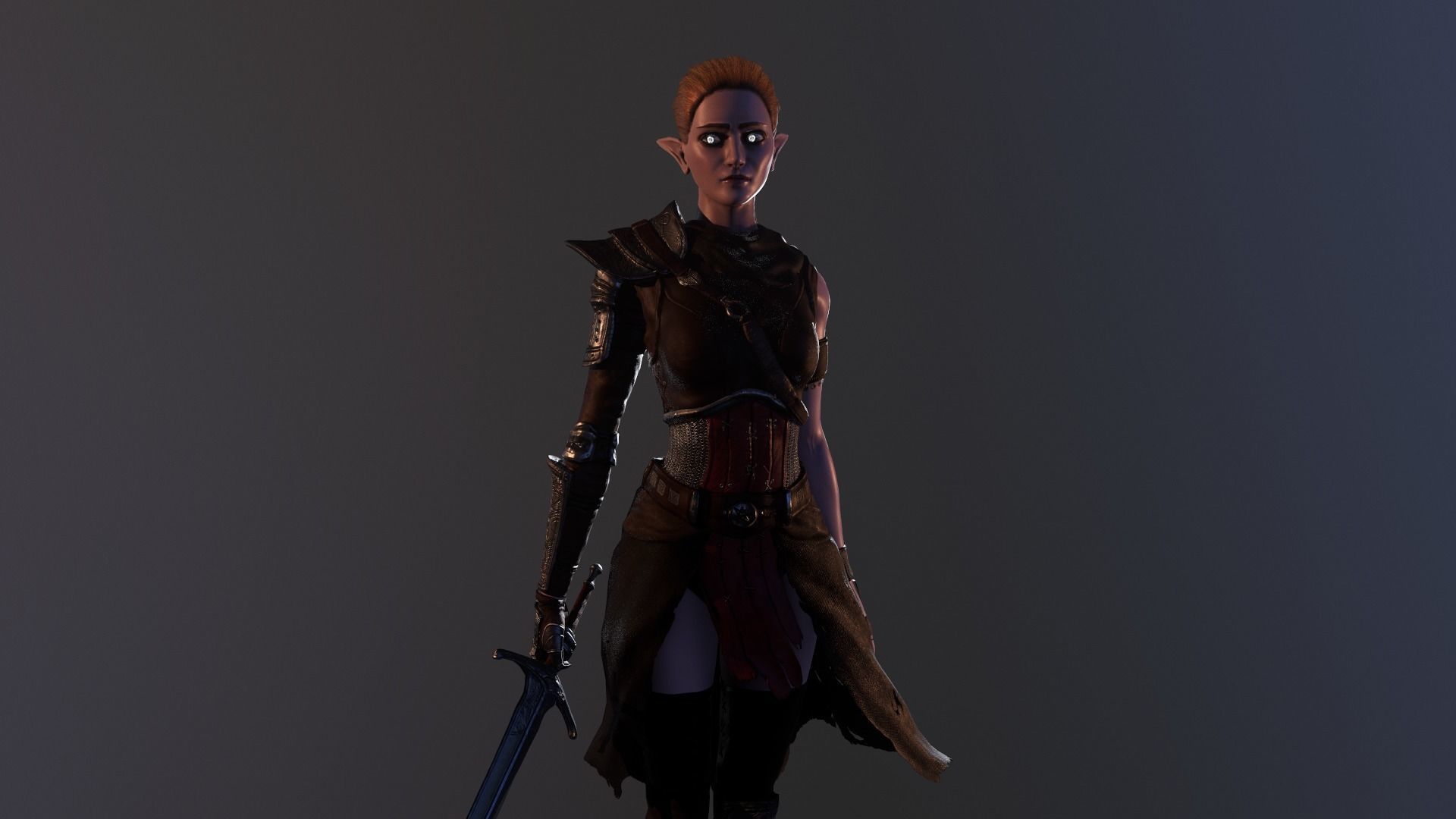 3D model Female elf character - animated VR / AR / low-poly | CGTrader