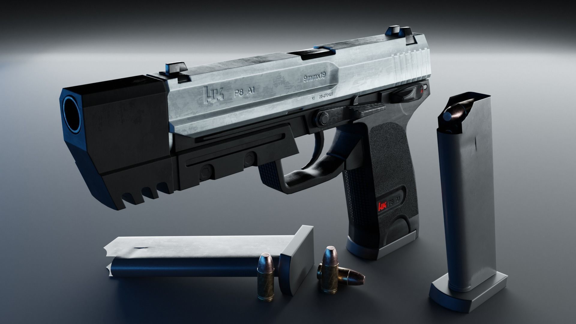 3D model USP Match VR / AR / low-poly | CGTrader