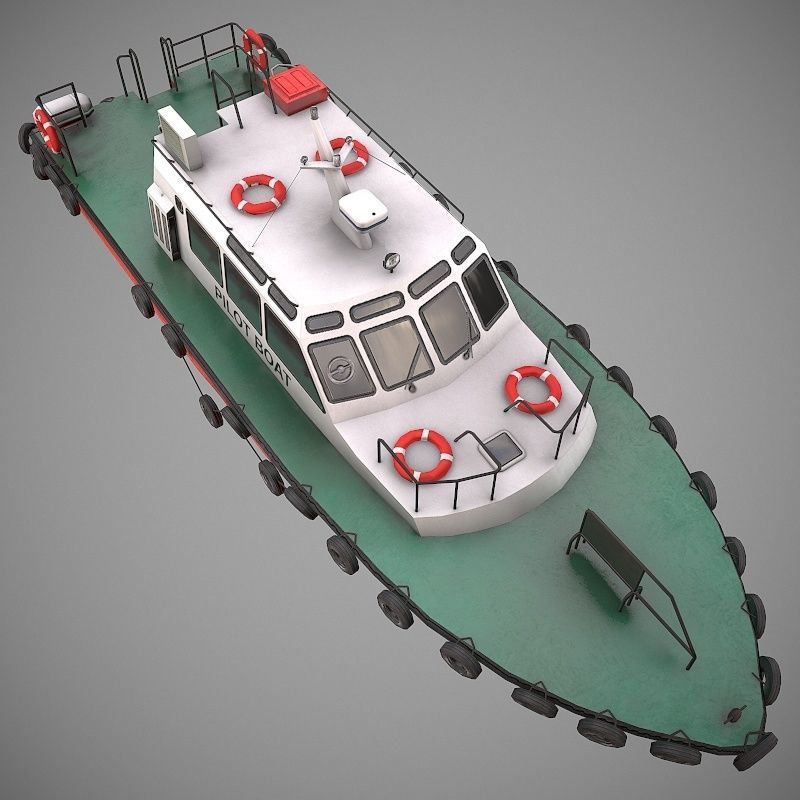 3D model Pilot Boat VR / AR / low-poly | CGTrader