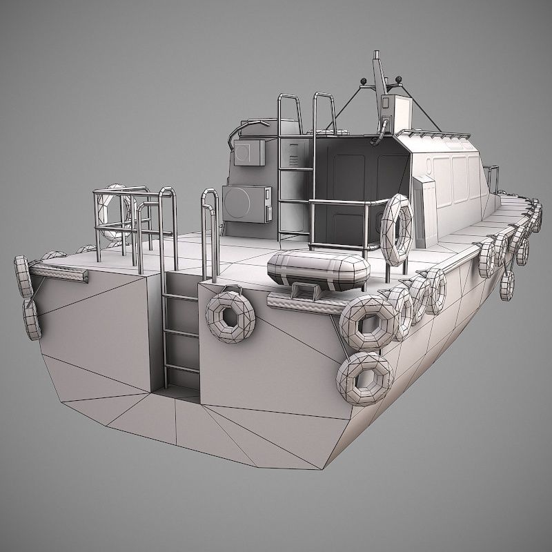 3D model Pilot Boat VR / AR / low-poly | CGTrader