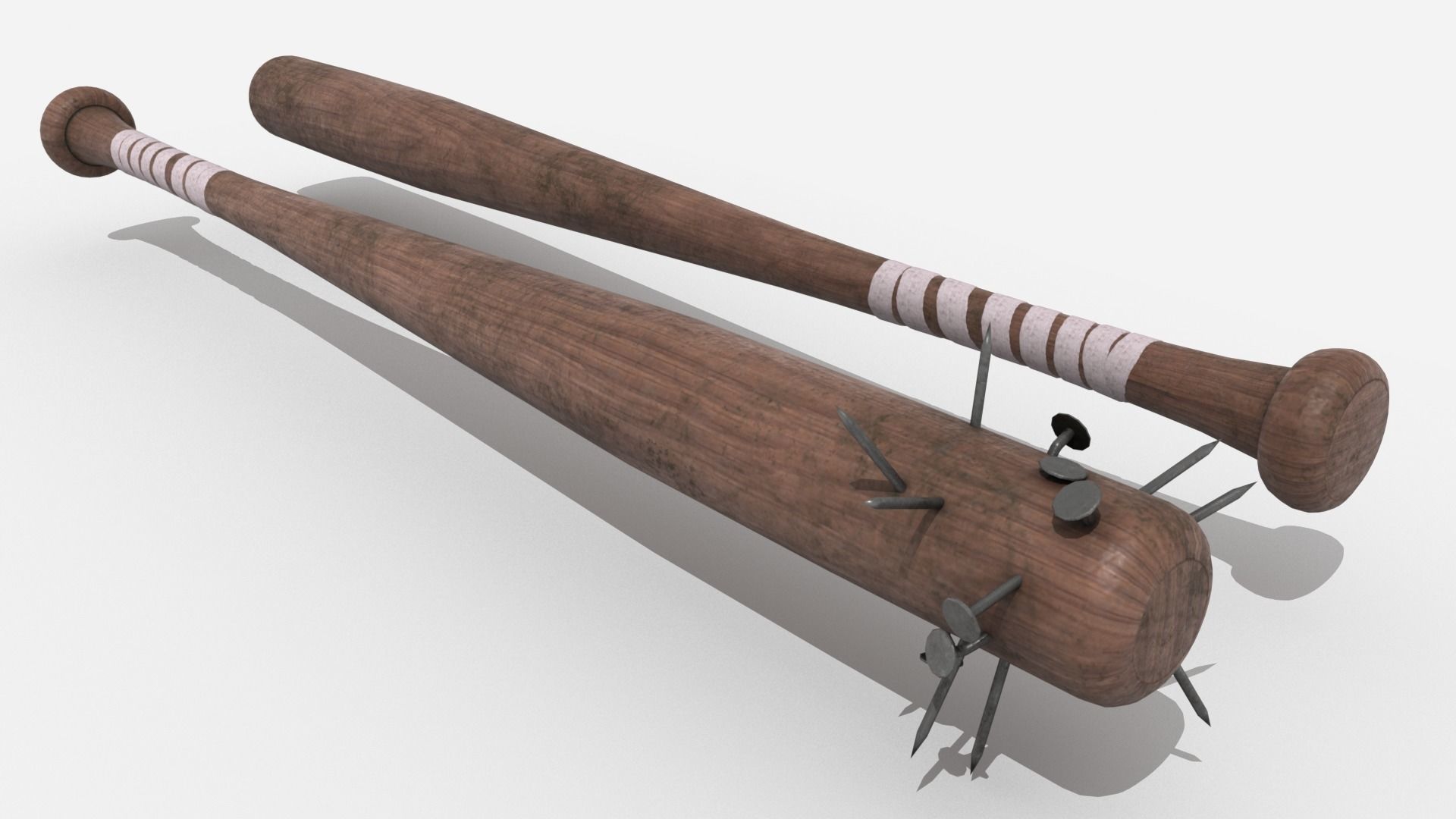 3D model Survival Kit - Baseball Bats with Nails VR / AR / low-poly ...