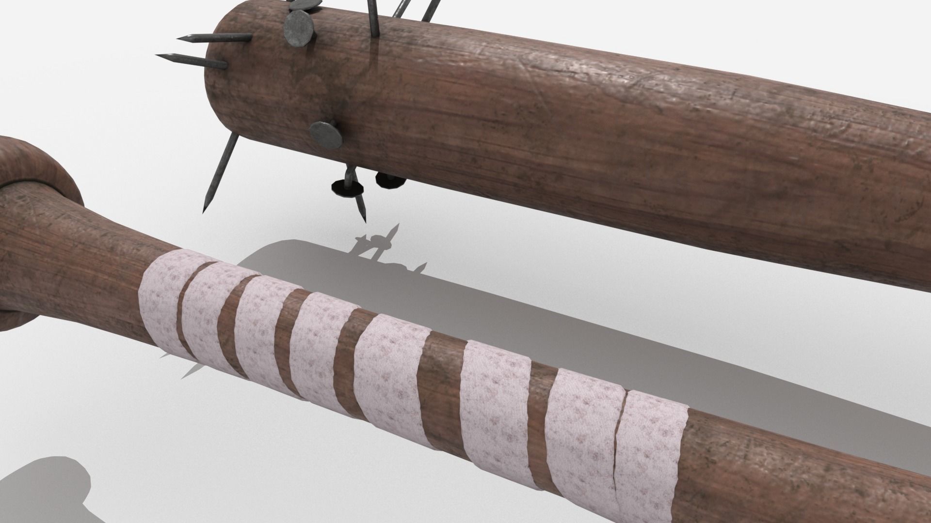 3D model Survival Kit - Baseball Bats with Nails VR / AR / low-poly ...