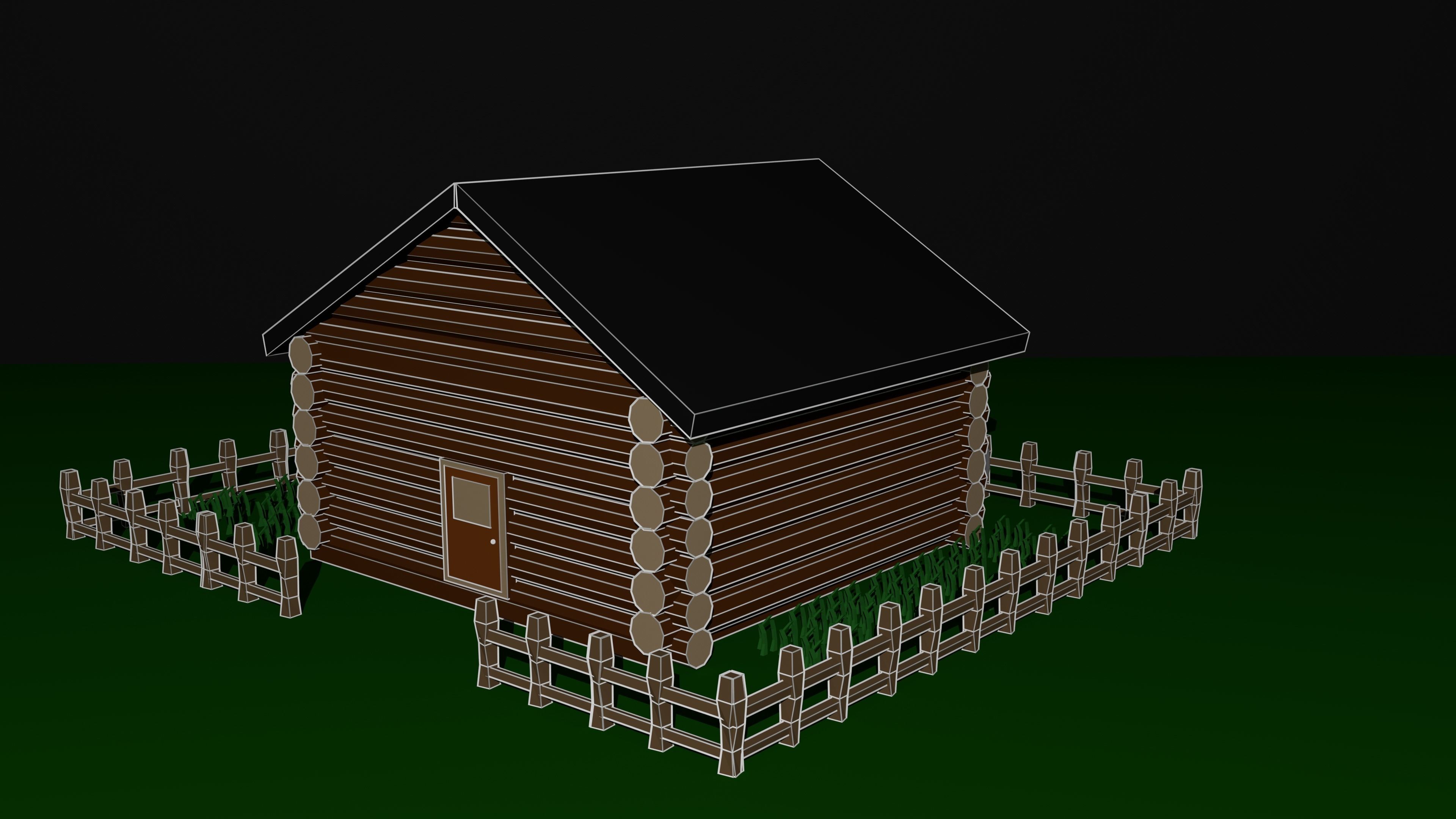 Wooden house free VR / AR / low-poly 3D model | CGTrader