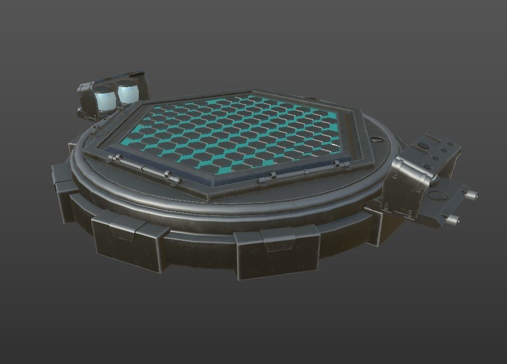 SCI-FI PLATFORM 2 3D model animated | CGTrader