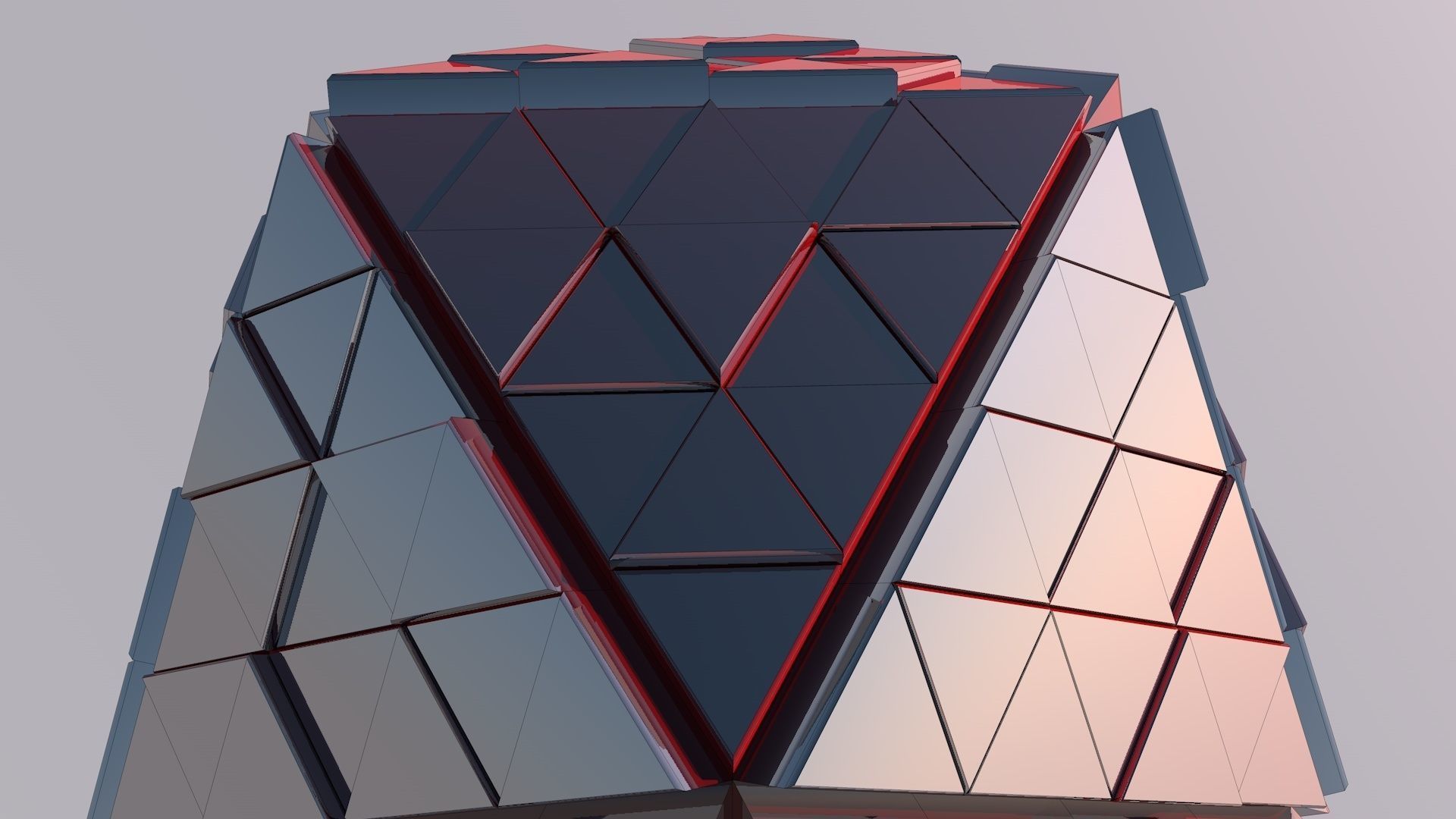 Sci Fi Platonic Shape Triangle Low-poly 3D model 2019 3D model | CGTrader