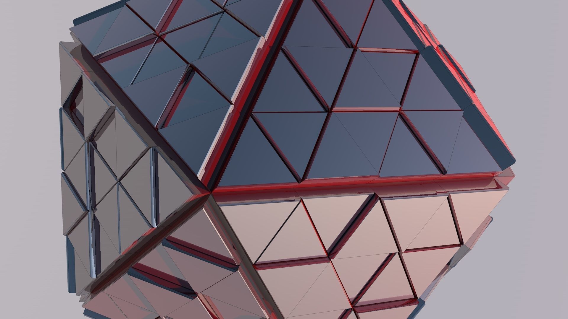 Sci Fi Platonic Shape Triangle Low-poly 3D model 2019 3D model | CGTrader