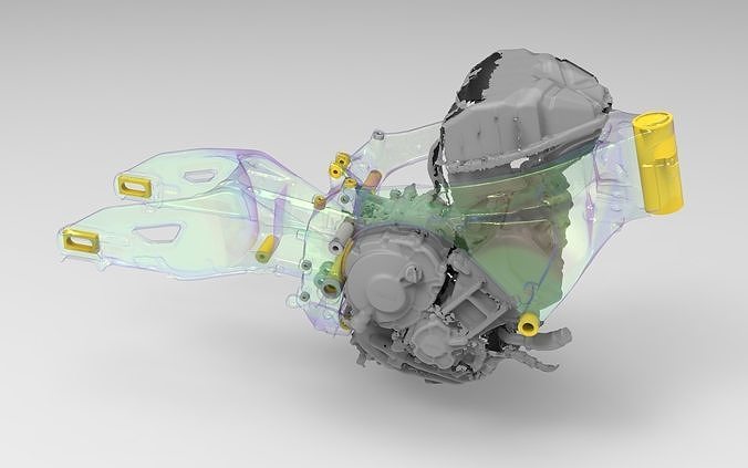 yamaha 1000 r1 2015 frame 3D model | CGTrader