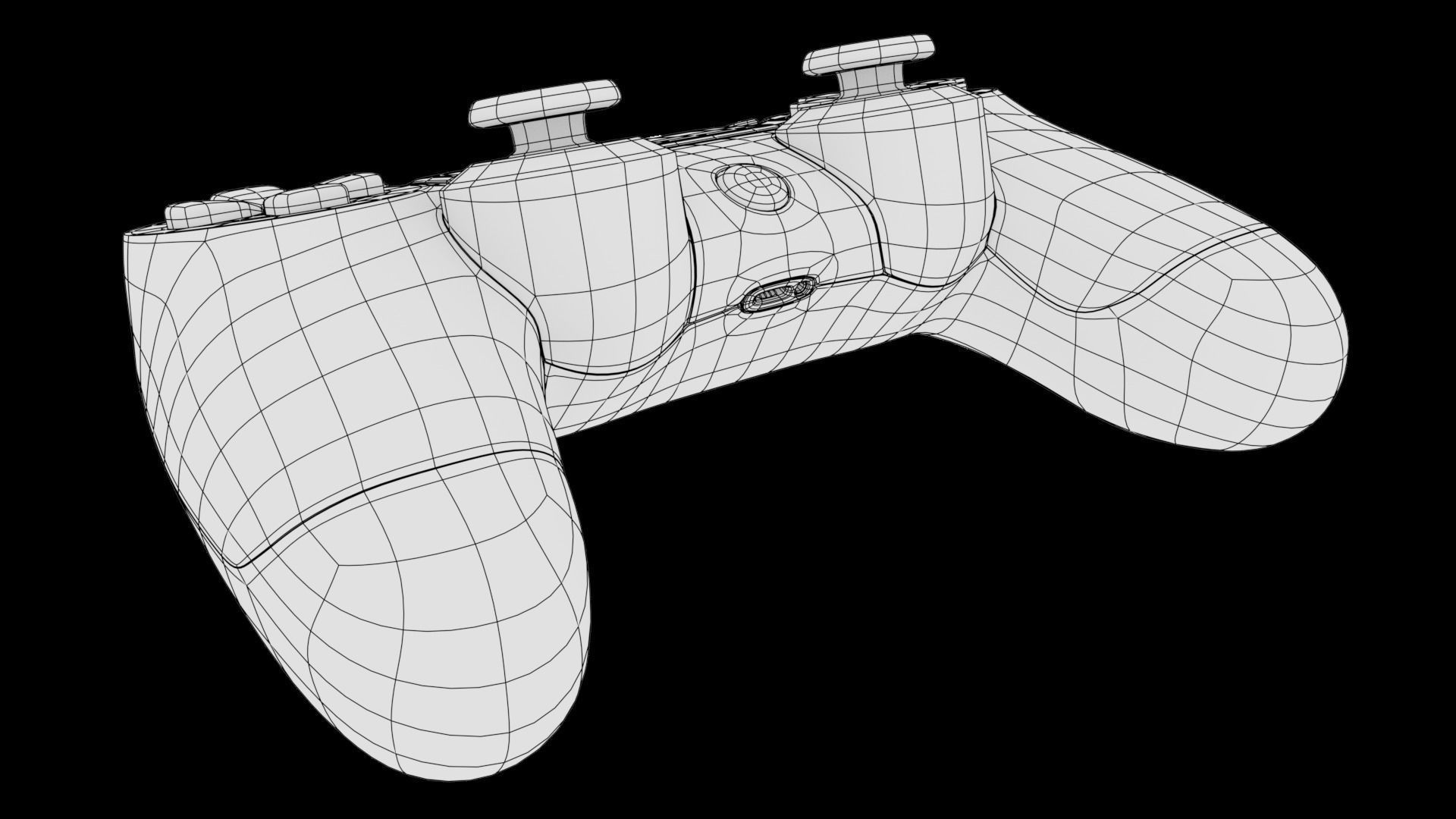 controller ps4 2019 3D model rigged | CGTrader
