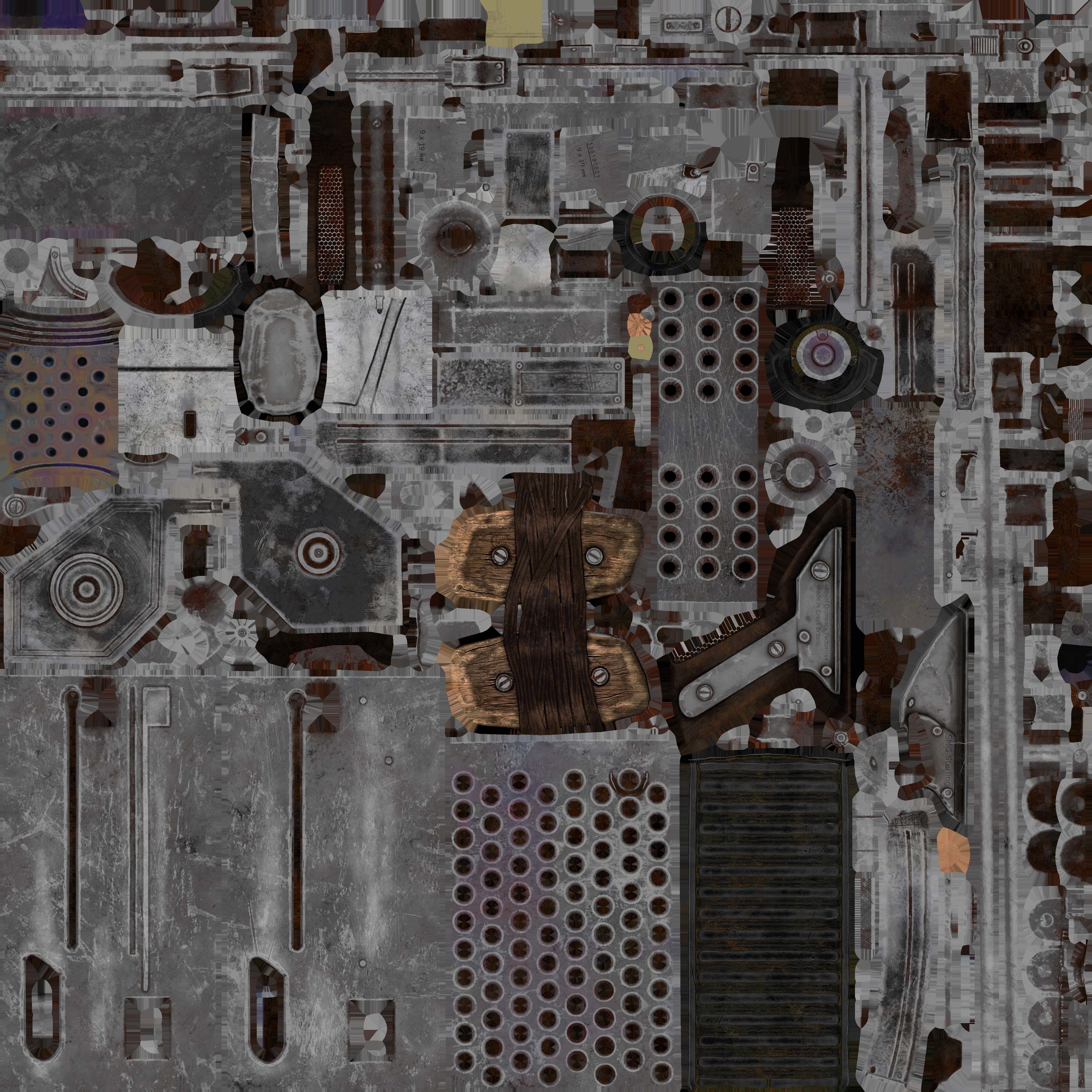 3D model Sterling gun VR / AR / low-poly | CGTrader